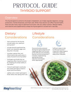 Thyroid Support Protocol Guide – FMI health