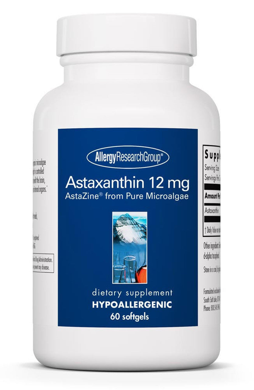 Astaxanthin 12 mg X 60 Softgels - Allergy Research Group – FMI health